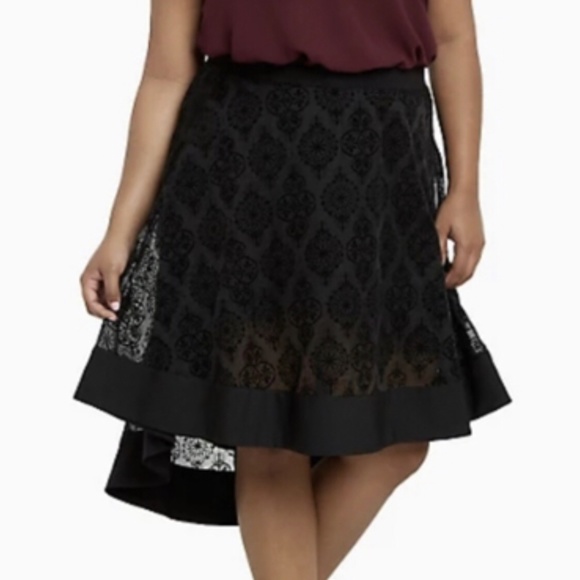 torrid | Skirts | Torrid High Low Skirt In Black Size 4 Plus Gorgeous ...